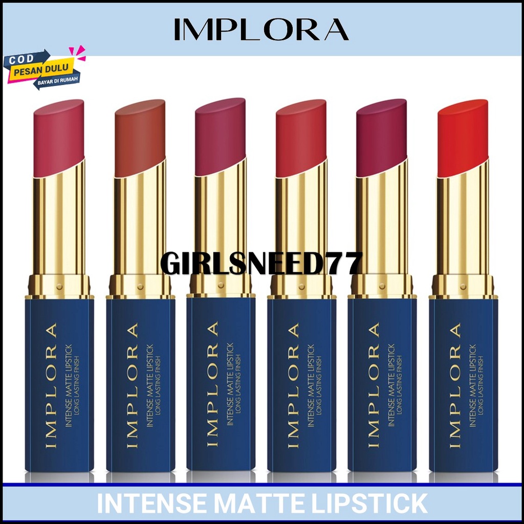 Jual IMPLORA INTENSE MATTE LIPSTICK / LIPSTIK INTENSE IMPLORA ORIGINAL ...