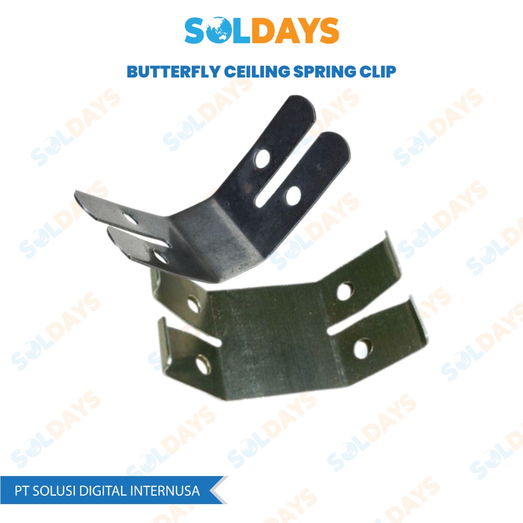 Jual SOLDAYS Butterfly Ceiling Spring Clip / Adjuster Kupu - Kupu ...
