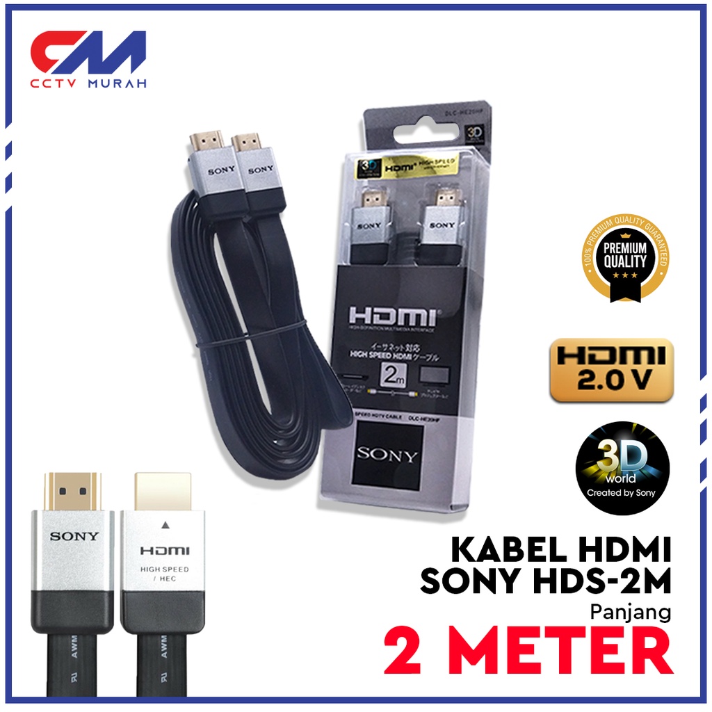 Jual KABEL HD SONY - CABLE HD TO HD - GOLD PLATE 3D Support-VERSI 2.0 V ...