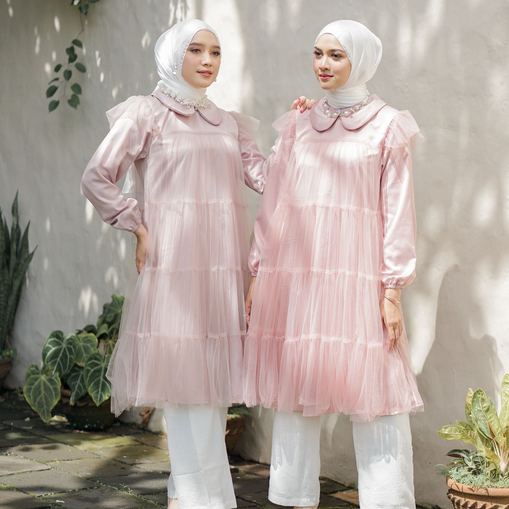 Jual SAFA TUNIK by alia clothing dress tunik tile susun wanita mewah ...