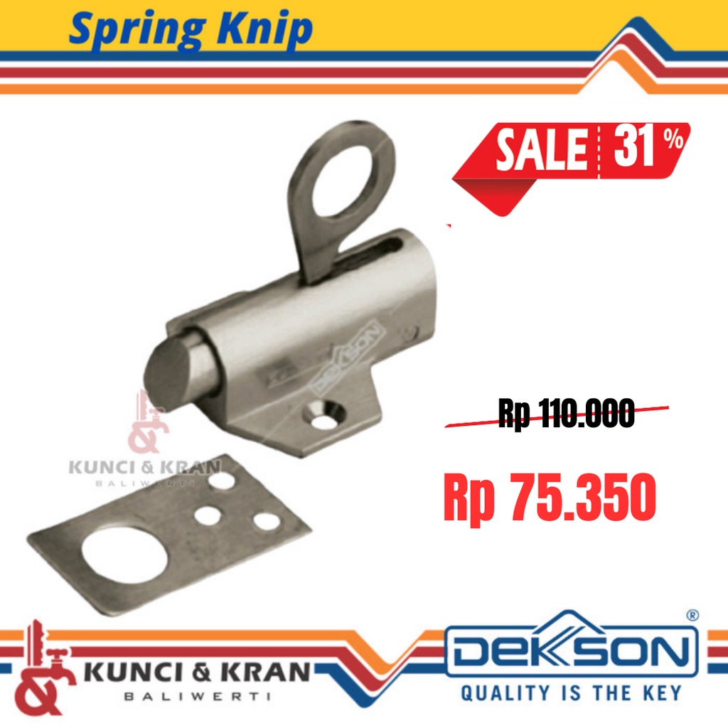 Jual Spring Knip Dekkson SK 018 BR SN Grendel jendela jungkit Pengunci ...