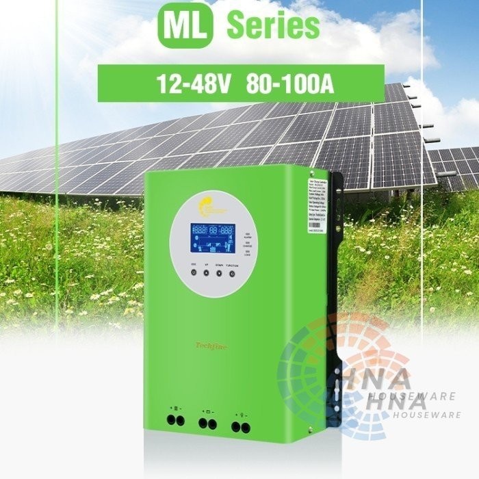 Jual MPPT 100A Techfine solar charge controller SCC PV solar panel surya | Shopee Indonesia