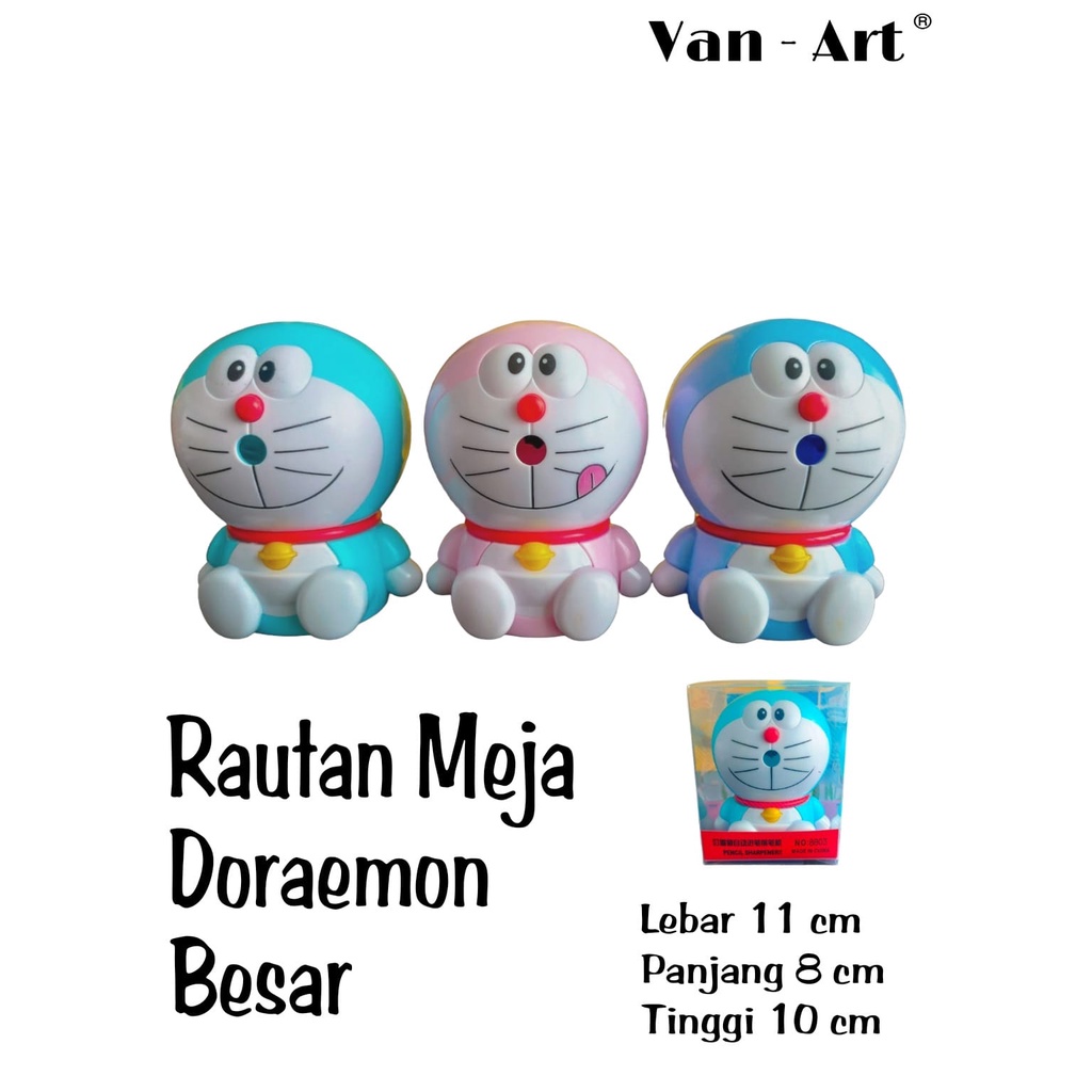 Jual Rautan putar meja putar karkater Doraemon BESAR, rautan pensil ...