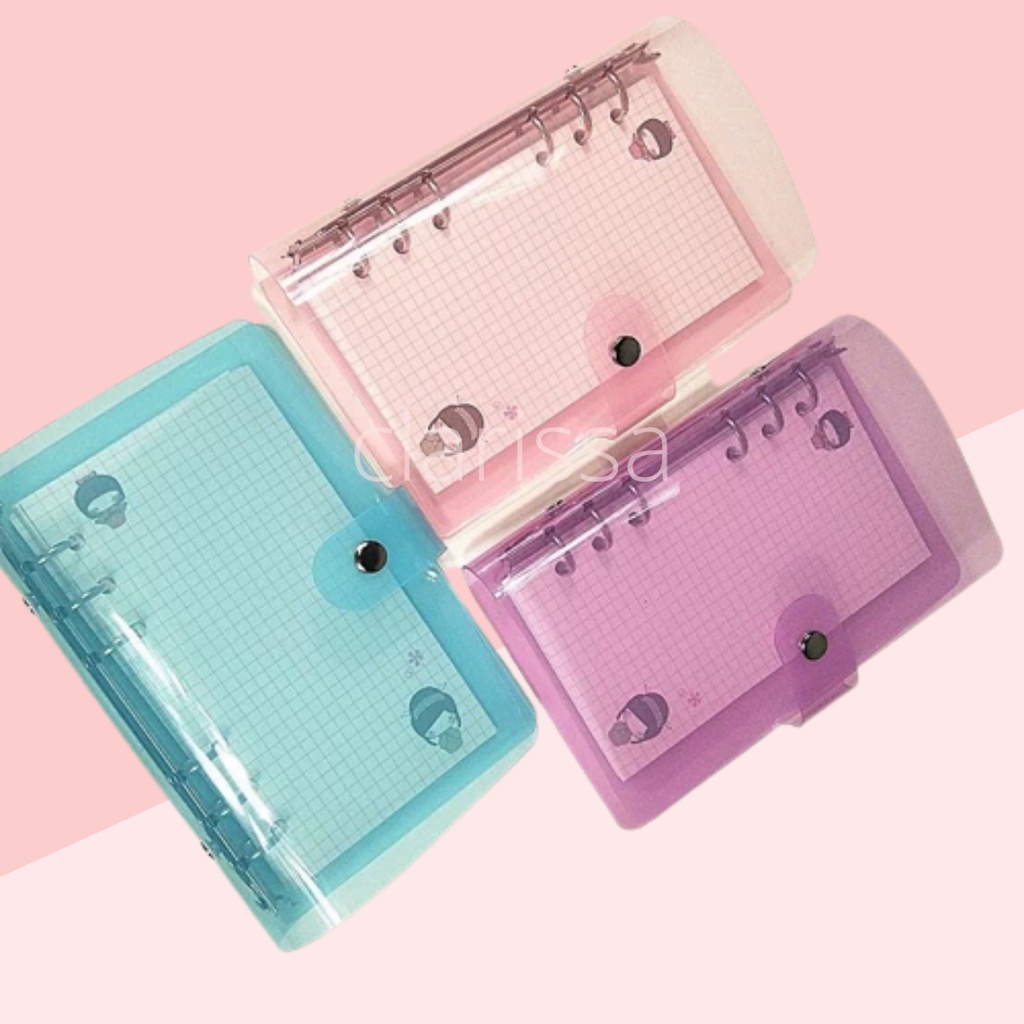Jual BINDER A6 WARNA SOFT TRANSPARANT BINDER BUDGETING BINDER JURNAL ...