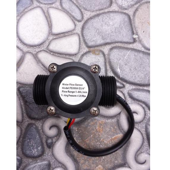 Jual Liquid Flow Sensor 3/4 Inchi Water Flow Sensor 3/4" / Flow Sensor ...