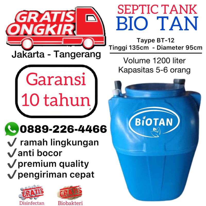 Jual Septic Tank ,Septic Tank Bio ,Biofill,Biotank ,1200 liter | Shopee ...