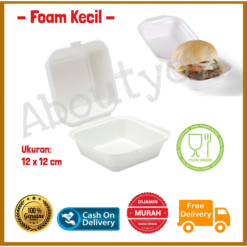 Jual Foam BURGER Kecil Gabus Makanan Busa Bento Kecil Sterofoam ...