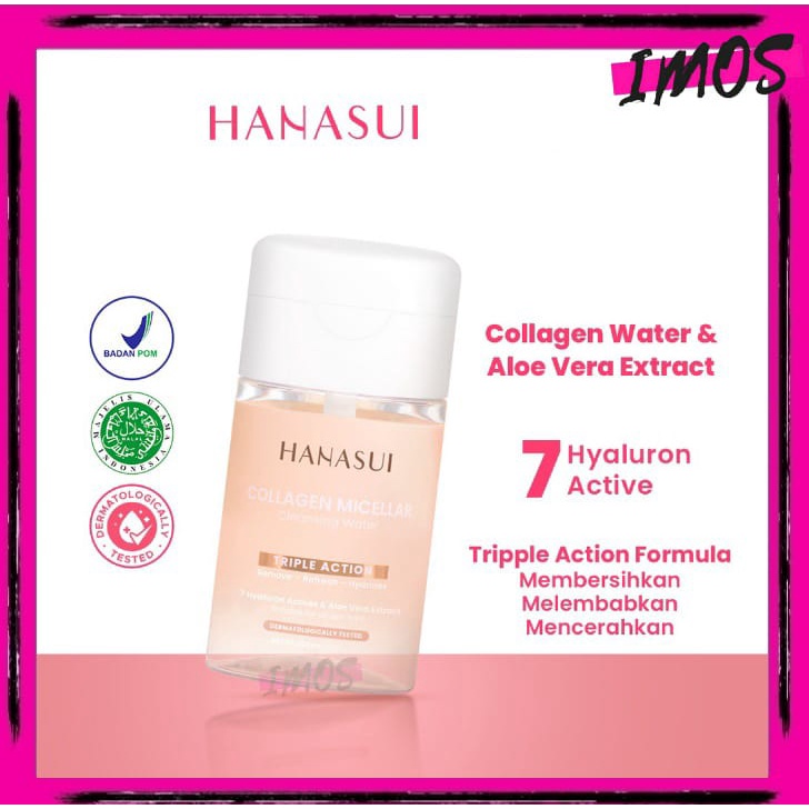 Jual HANASUI Collagen Micellar Water Triple Action Netto 100ml | Shopee ...