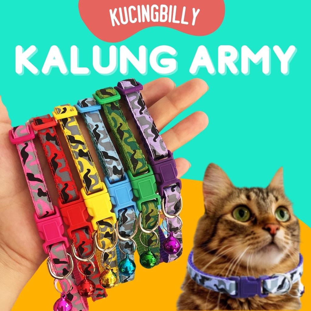 Jual Kalung kucing lonceng Army | Shopee Indonesia