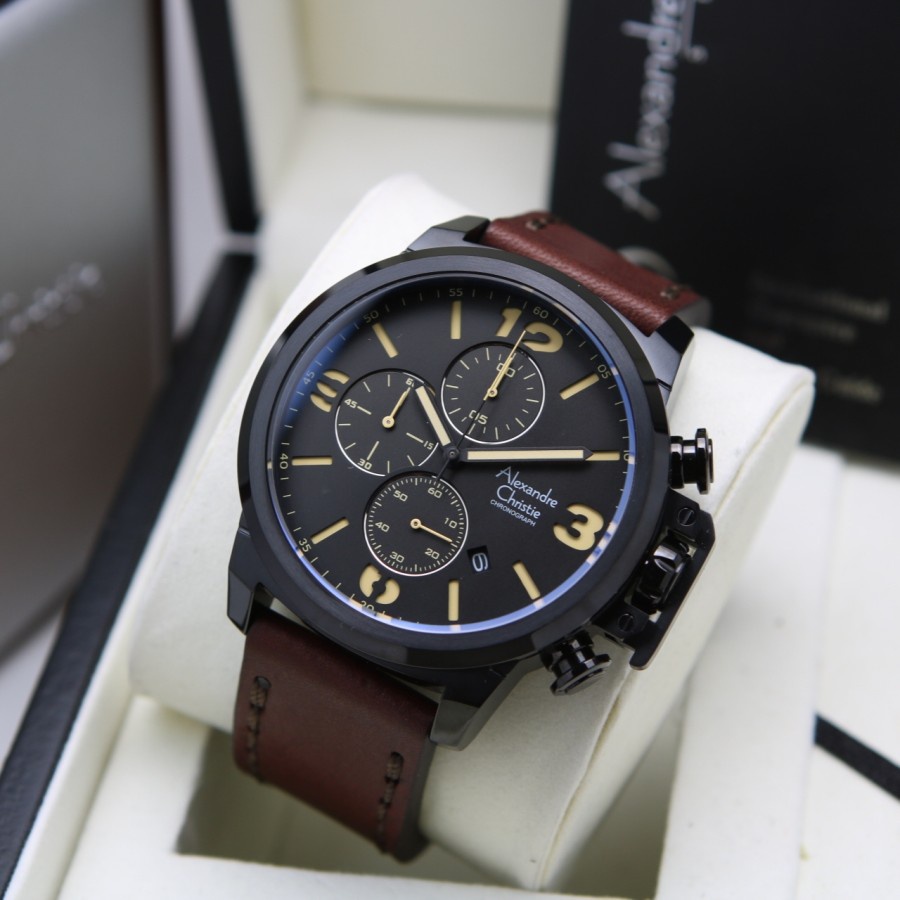 Jual JAM ALEXANDER CHRISTIE PRIA ORIGINAL KULIT AC 6280 ALEXANDRE ...