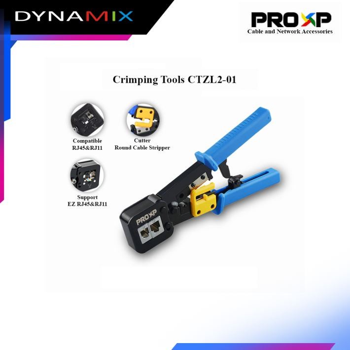 Jual PROXP CTZL2-01 RJ45 & RJ11 RJ12 EZ Cat.5 CRIMPING TOOL warna ...