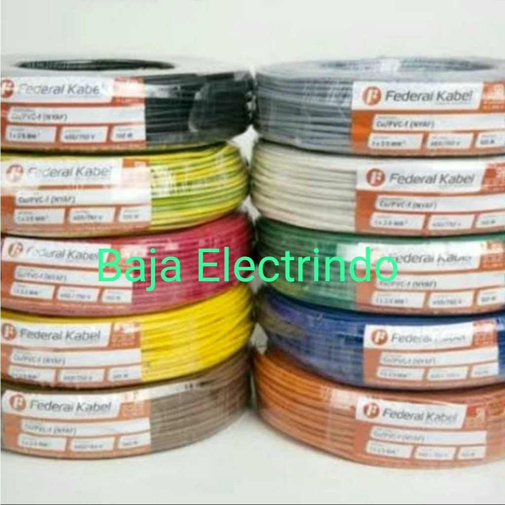 Jual KABEL FEDERAL NYAF 4MM ROLL 100M SERABUT NYAF 1X4 MM NYAF 4 MM | Shopee Indonesia