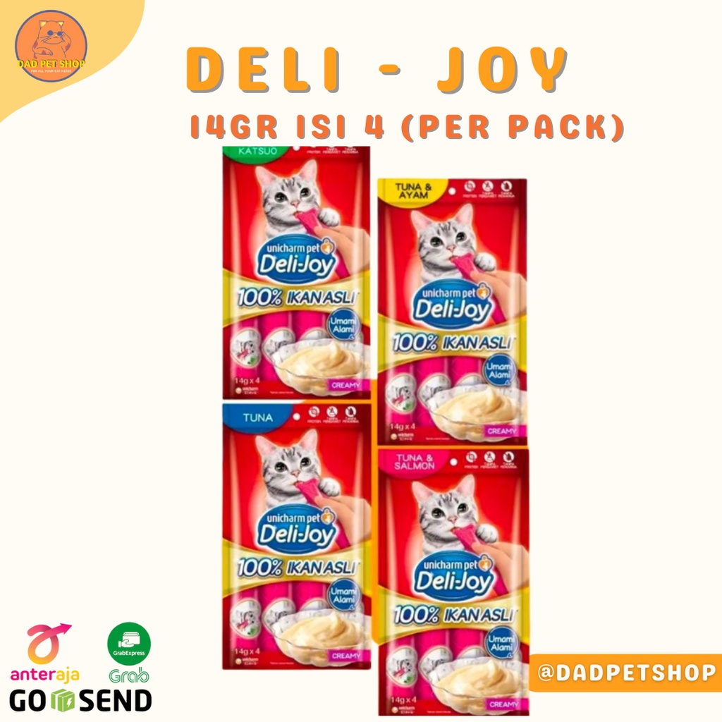Jual DELI JOY CREAMY / JELLY / Snack Kucing | Shopee Indonesia