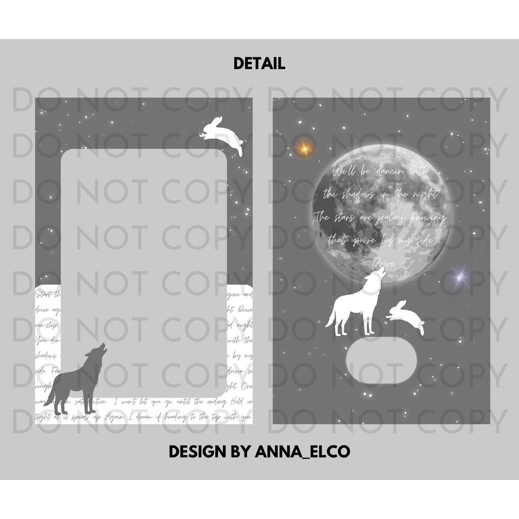 Jual [baca deskripsi] Cahol card holder akrilik acrylic wolfbit ...
