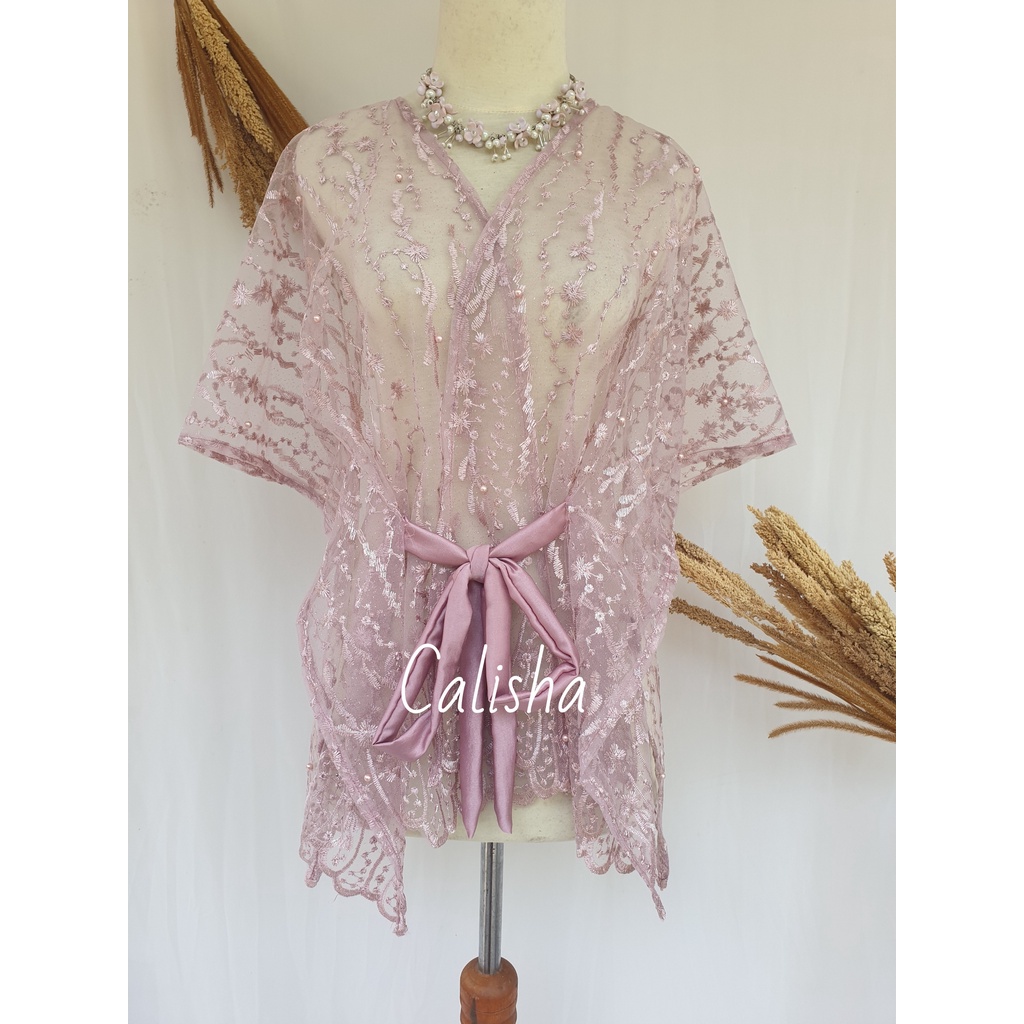 Jual Gayatri Outer by Calisha CAPE BRUKAT OUTER TULLE CARDIGAN KEBAYA ...