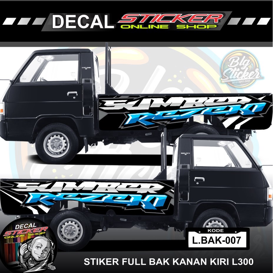 Jual STIKER L300 BAK SAMPING PICKUP DECAL STICKER PRINT ANTIGORES ...