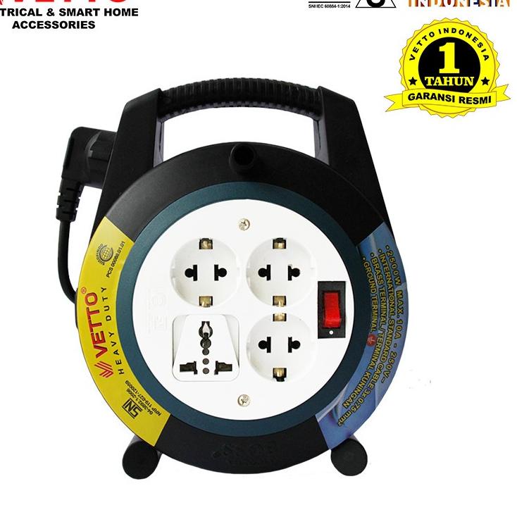 Jual Star VETTO Kabel Roll V8816/10M SW TB - Box Kabel 10 Meter SNI ...