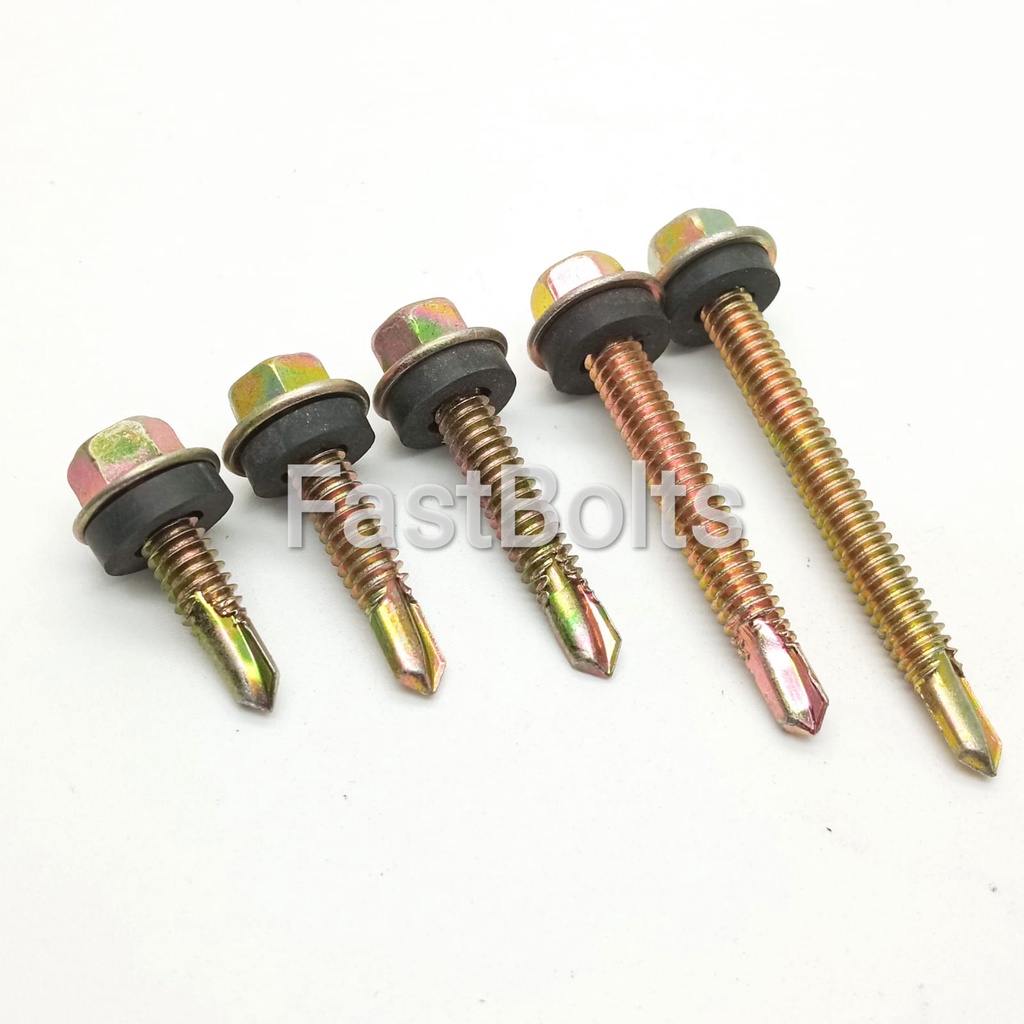 Jual Skrup Roofing 12 x 50 Sekrup Drilling Baja Ringan panjang 5cm ...