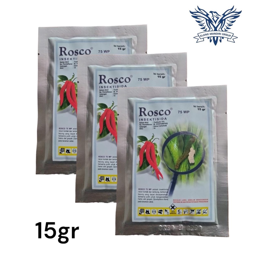 Jual ROSCO 75 wp 15 Gram Insektisida Tiodicarb 75% Racun Ulat ...