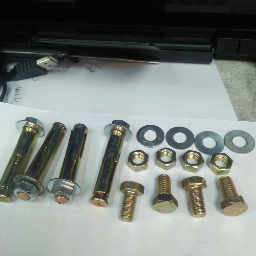Jual Dinabolt bracket AC + mur + baut | Shopee Indonesia