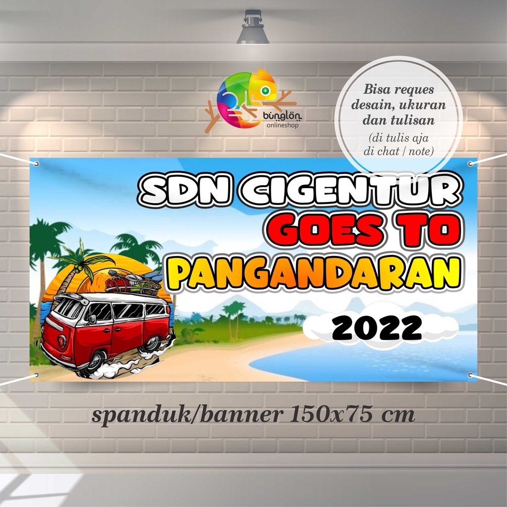 Jual Spanduk, Banner Study Tour, Spanduk Wisata, Spanduk Hiburan Custom ...