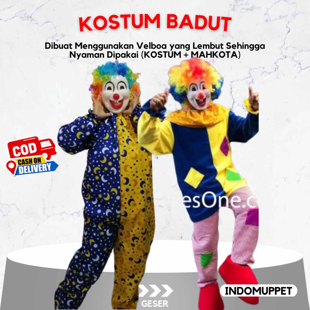 Jual KOSTUM BADUT BAJU CELANA PESTA LUCU FUN FESTIVAL ULTAH KARNAVAL ...