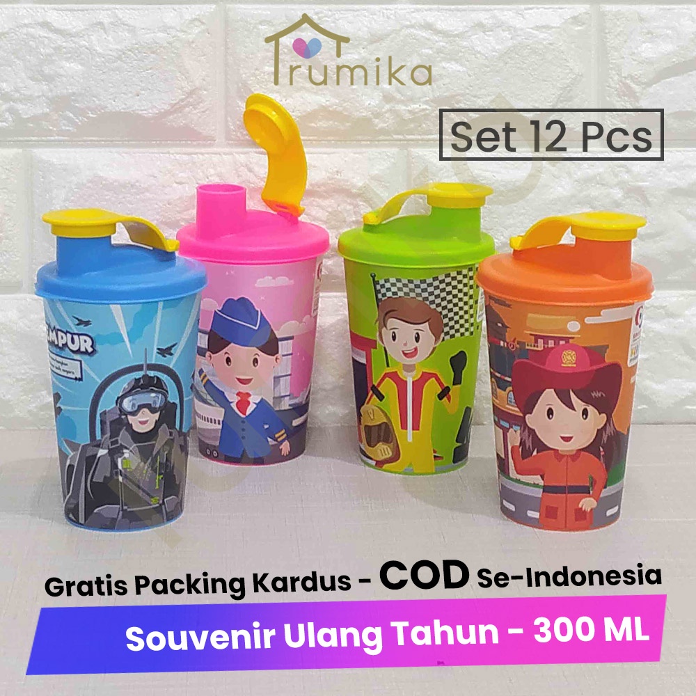 Jual [ LUSIN ] Gelas Tumbler Anak / Botol Minum Fun 300 ml - Food Grade ...