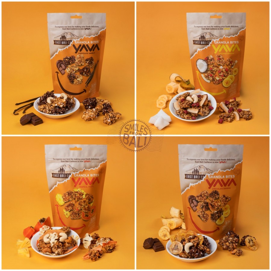 Jual Yava East Bali Cashew Granola Bites 125 g vegan Friendly | Shopee ...