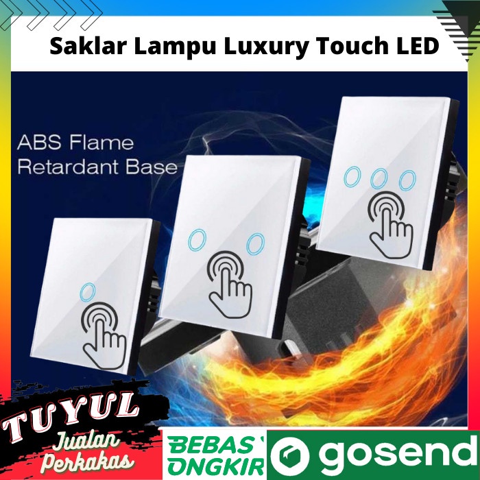 Jual SMART SAKLAR LAMPU LUXURY SENTUH LED LIGHT PANEL WALL SWITCH TOUCH ...