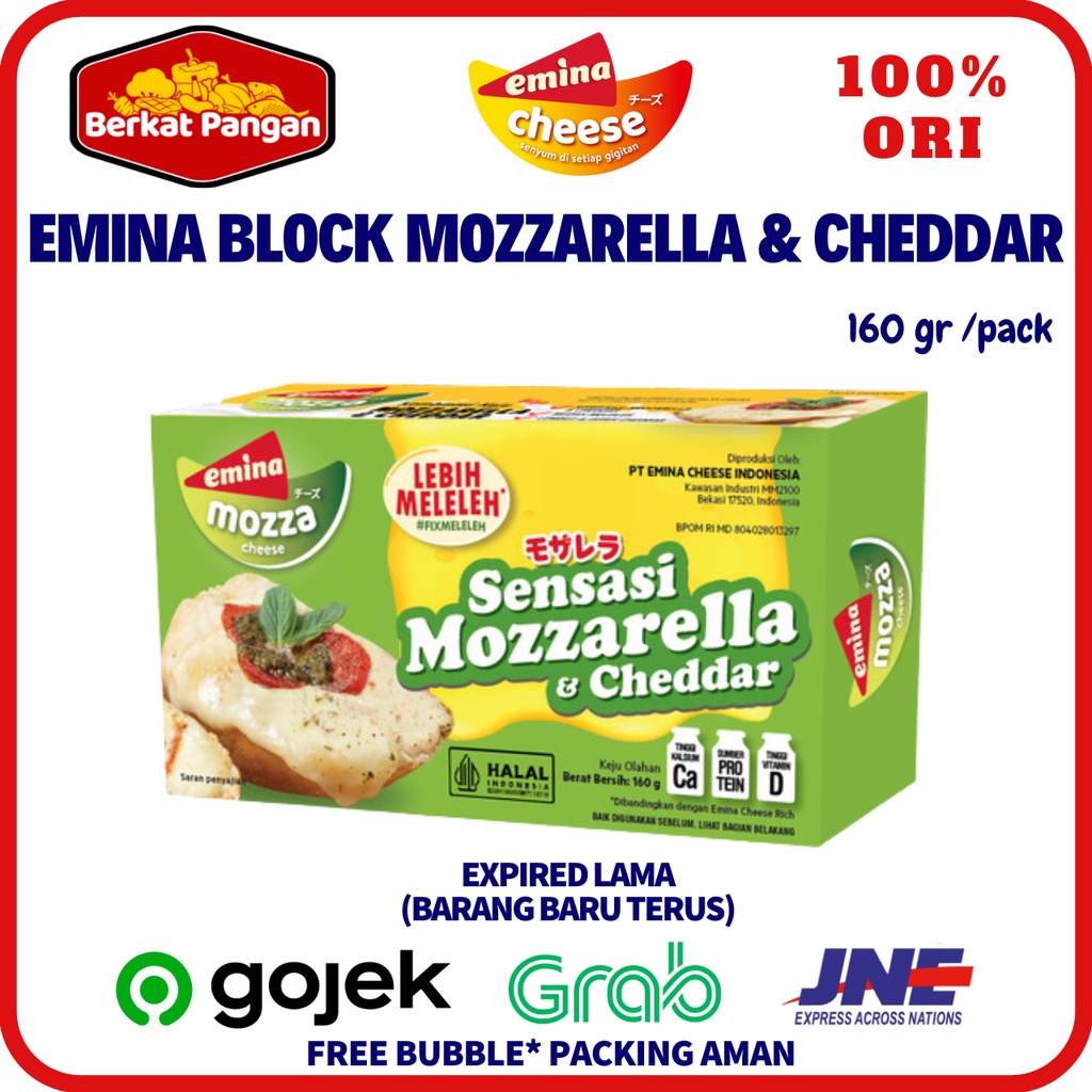 Jual Emina Slice Cheese Mozzarella / Cheese Blocked / Keju Parut ...