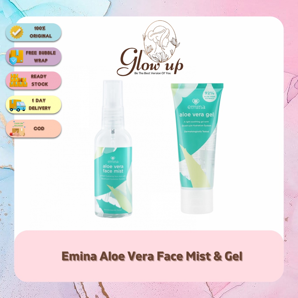 Jual EMINA Aloe Vera Series Gel & Face Mist 60mL | emina lidah buaya ...