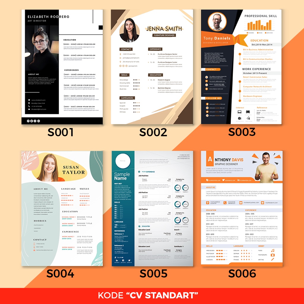 Jual JASA DESAIN CV/RESUME - SURAT LAMARAN - EDIT FOTO MURAH DAN ELEGAN ...