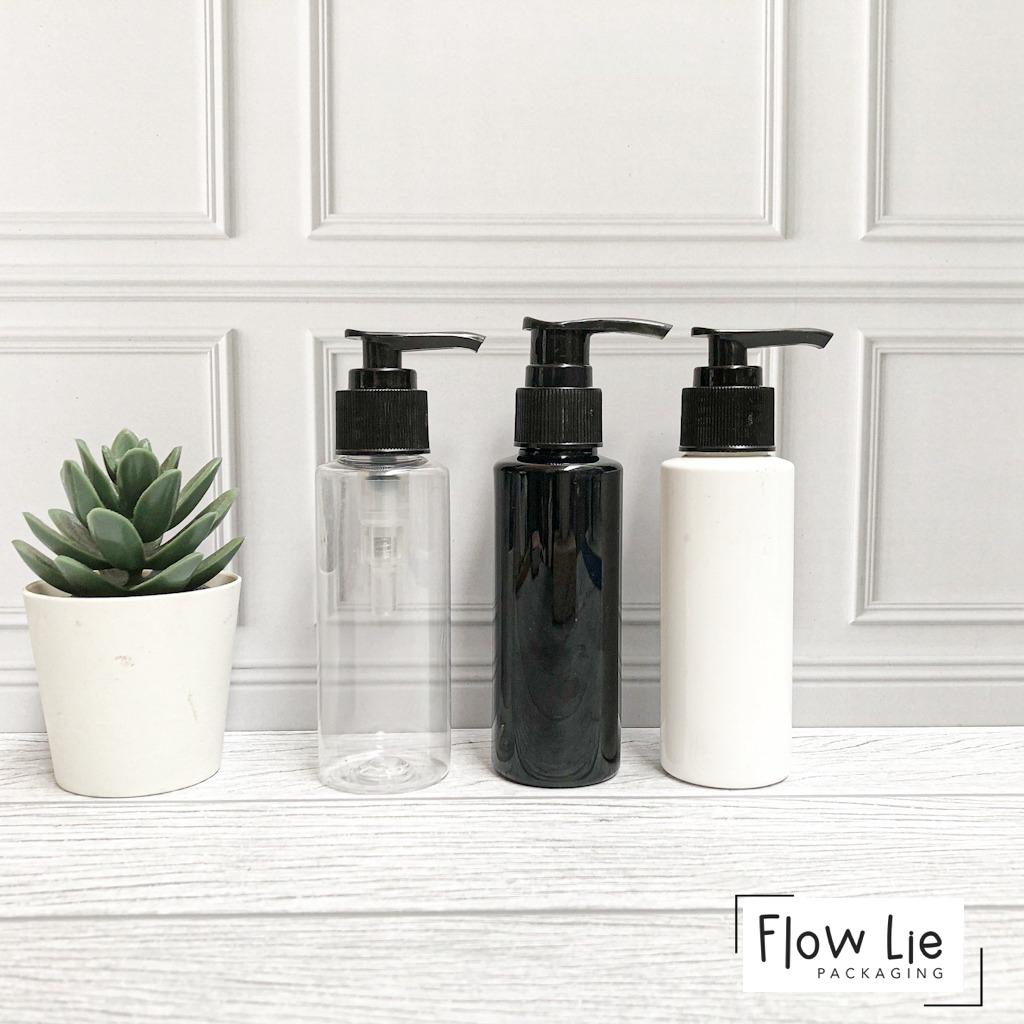Jual Botol Pump Lotion Hitam 100ml RF Plastik PET Soap Dispenser Hand Sanitizer Handsoap Sabun ...