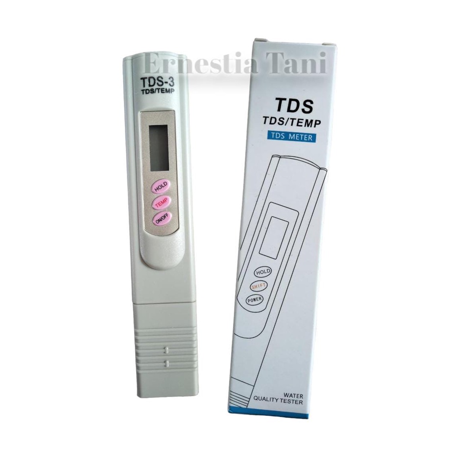 Jual TDS Meter TDS-3 PPM Meter Alat Pengukur PPM Nutrisi Hidroponik dan PH Air | Shopee Indonesia