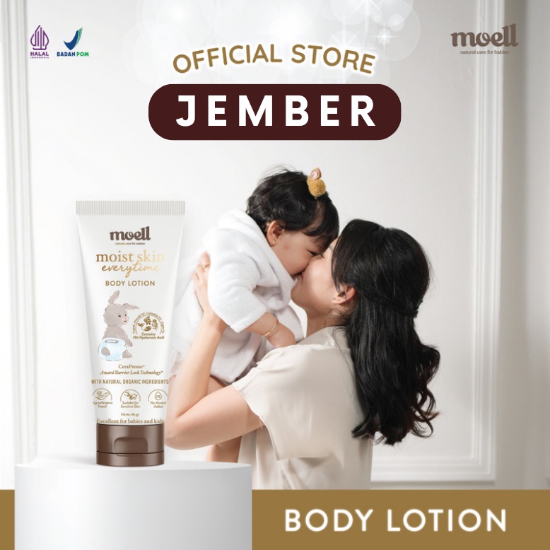 Jual Moell Moist Skin Everytime Body Lotion 185gr / Body Lotion Bayi ...