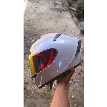 Jual Helm Full face Scott RX7 White Solid Second | Shopee Indonesia