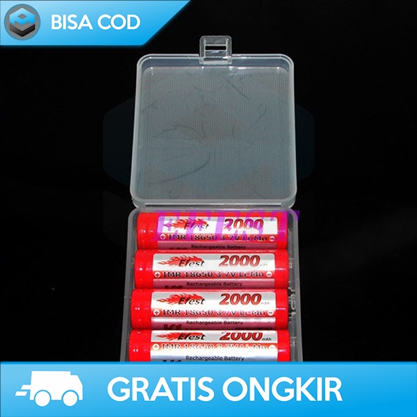 Jual CASE BOX BATERAI 4 SLOT KOTAK PENYIMPANAN BATERAI PLASTIK ...
