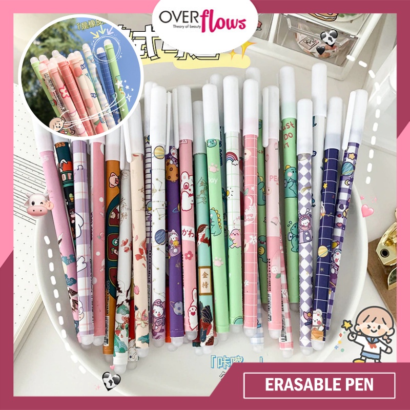 Jual OVERFLOWS.ID PENA GEL PULPEN BISA HAPUS BALLPOINT ERASABLE PEN ...