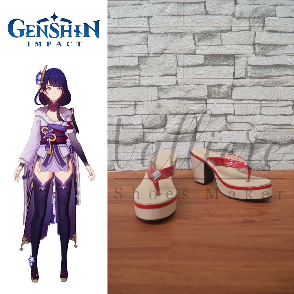 Jual Sandal Cosplay Genshin Impact Raiden Shogun | Shopee Indonesia