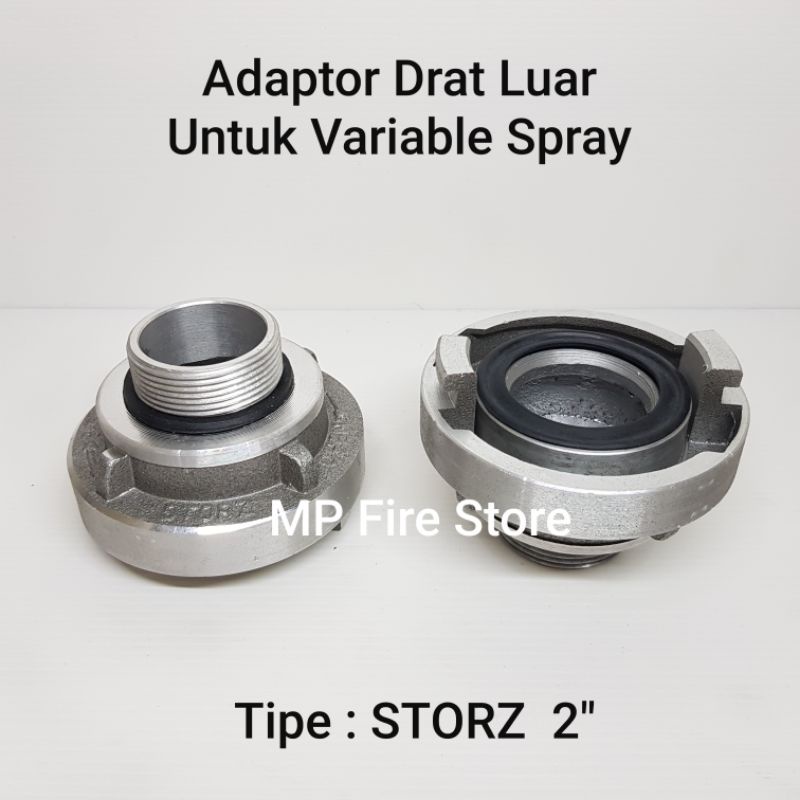 Jual FIRE ADAPTOR STORZ 2 x 2 " DRAT LUAR For VARIABLE SPRAY ALUMINIUM | Shopee Indonesia