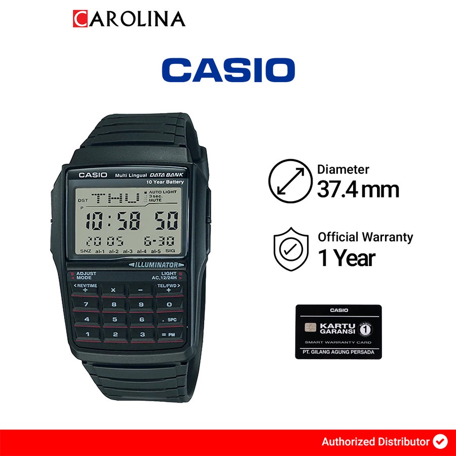 Jual Jam Tangan Pria Casio General DBC-32-1A Multi-Lingual Data Bank ...