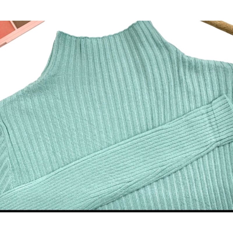 Jual inner rajut aisha hijab baju daleman turtleneck knit manset DAYSIY ...