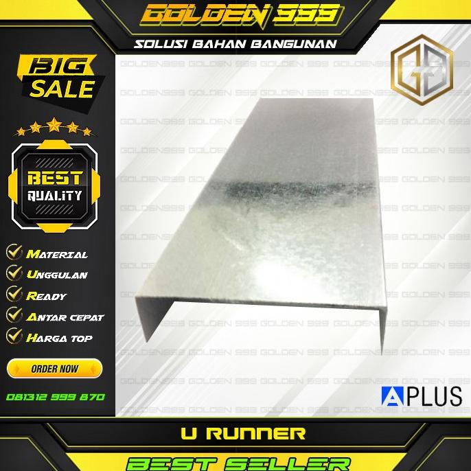 Jual u runner / rangka partisi gypsum / 43 / 53 / 64 / 76 | Shopee ...