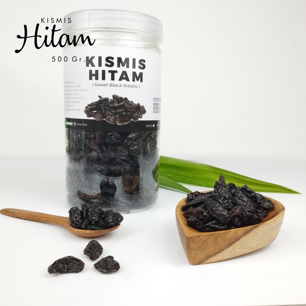 Jual Kismis Hitam besar rasa asam manis kemasan 500gram (JAR) | Shopee ...