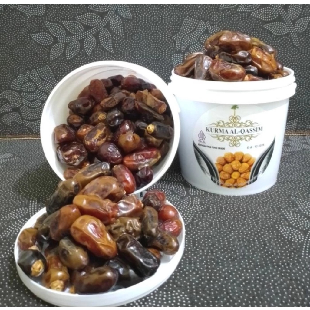 Jual [500gr] Kurma Al - Qassem Qassim Qaseem Kemasan Ember Ed 12-2024 ...