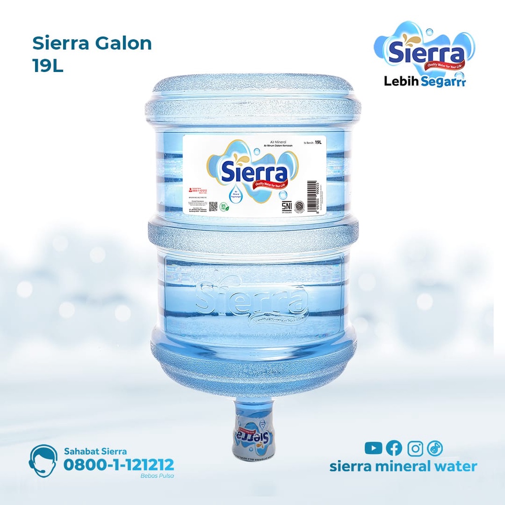 Jual Sierra Galon 19L (Galon + Isi) | Shopee Indonesia