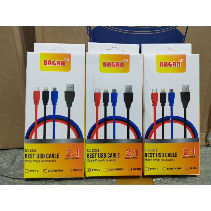 Jual MJT - BAGAN [BG CD-01] Kabel Data Micro USB/Tipe C Type C ...