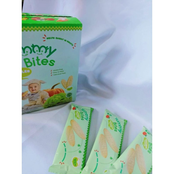 Jual Yummy Bites Snack MPASI Bayi / Crackers Latihan Mengunyah Bayi ...