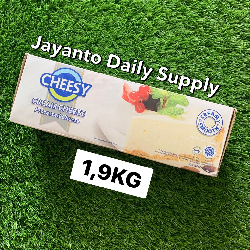 Jual CHEESY CREAM CHEESE 1,9KG / KRIM KEJU ENAK, HARGA TERJANGKAU - 100% HALAL | Shopee Indonesia