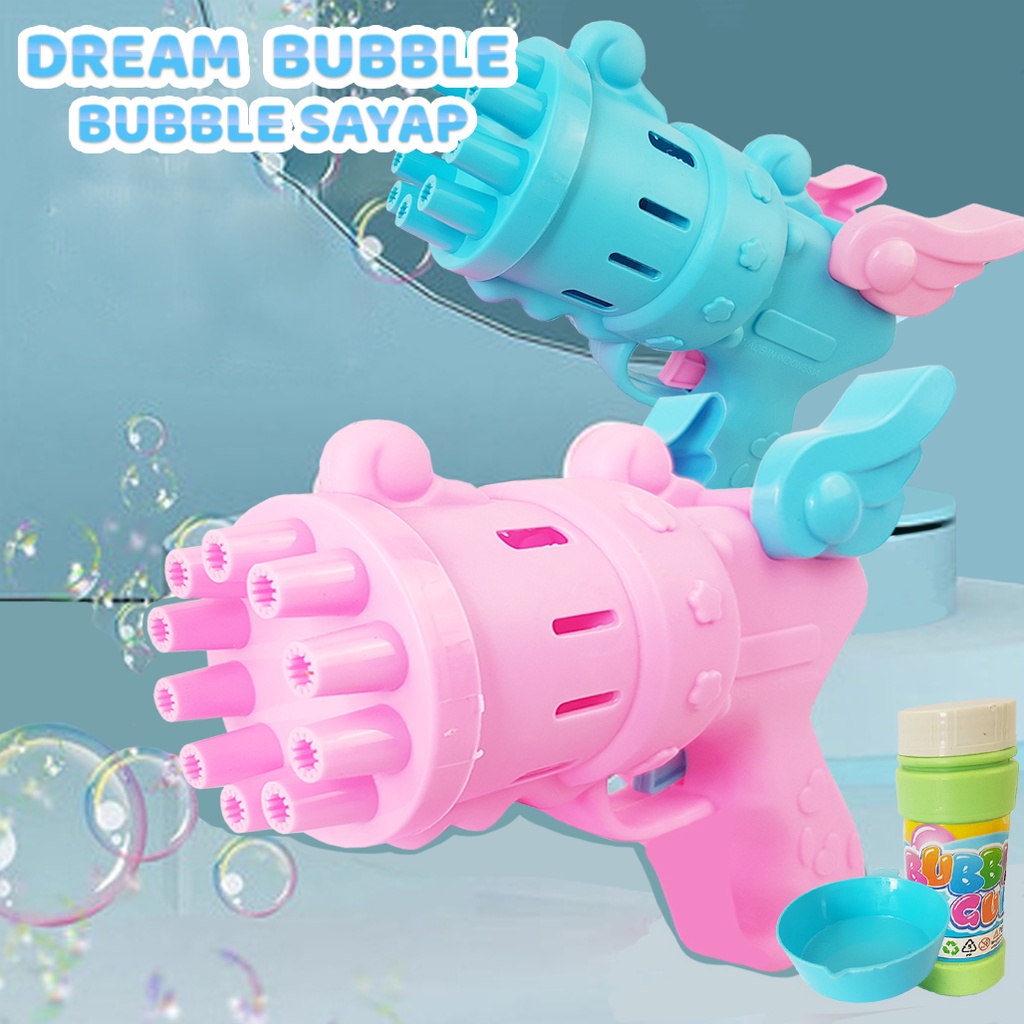 Jual Mainan Bubble Gun Sayap / Mainan Gelembung Sabun / Mainan Tembakan ...